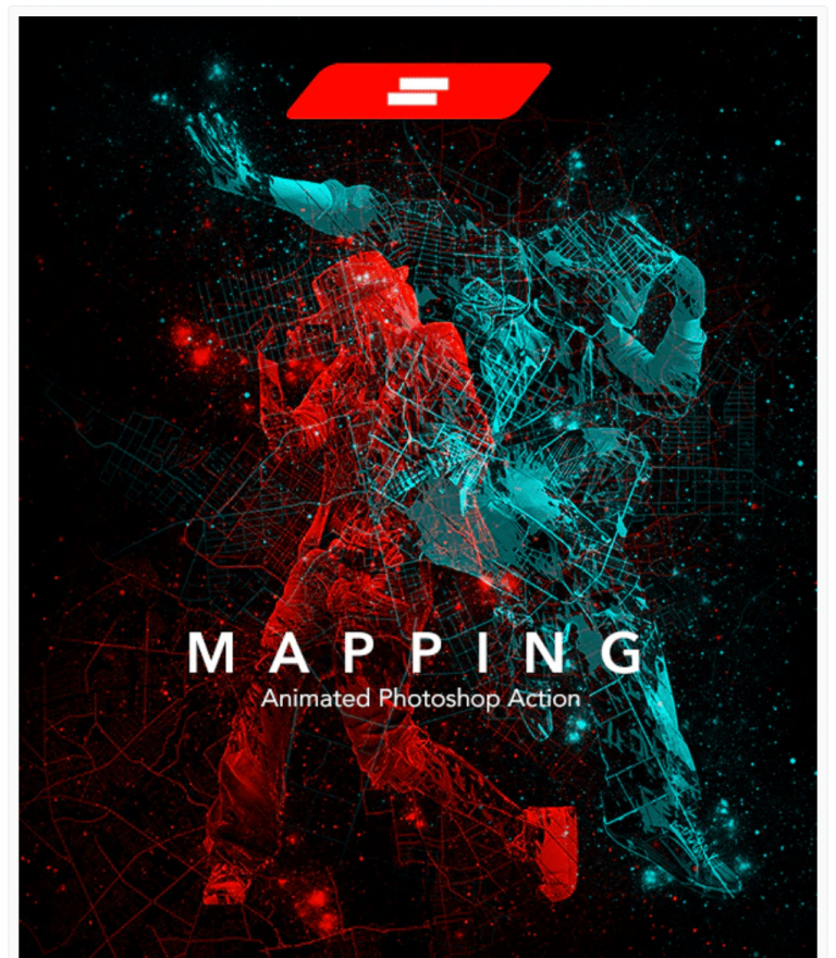 PS动作-Gif动画映射Gif Animated Mapping Photoshop Action-每天快乐多一点